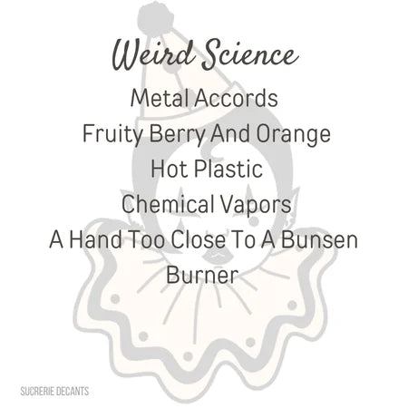 Weird Science Pierrot Perfumery EDP sample | Sucrerie Decants